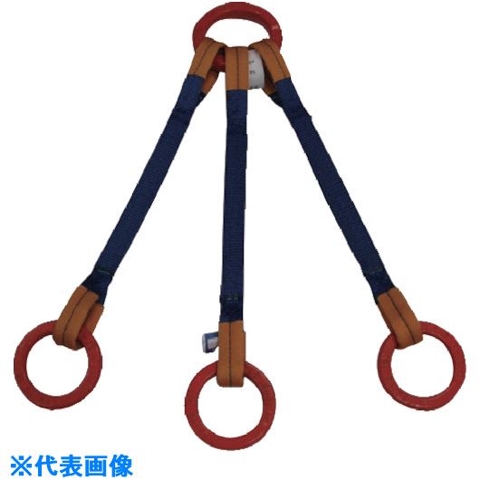 オレンジブック トラスコ中山　TRUSCOシライ ベルトスリング ”金具付き”シグナルスリング[[R上]] KTRR 2.0トン 長さ3.0m 〔品番:KTRR2X3.0〕[ 注番:8169955]特長●ベルトスリングを使用しているため、ワ...