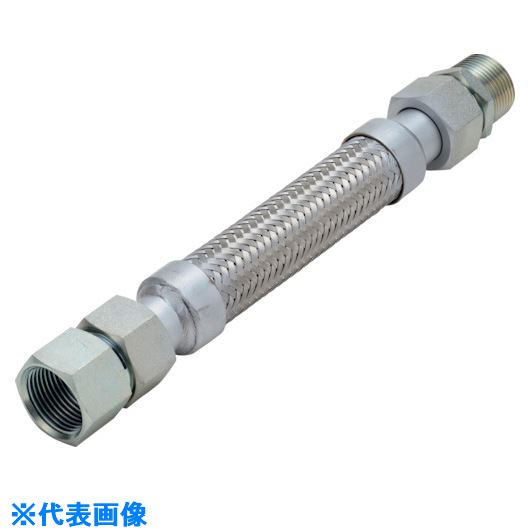 オレンジブック トラスコ中山　TRUSCONFK スリムユニオン式(メタルタッチ)フレキシブルホース オス×メス型 継手SS400 32A×300L 〔品番:NK2000MFSS40032A300L〕[ 注番:8172297]特長●オスネジ...