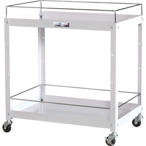 オレンジブック トラスコ中山　TRUSCOヤマテック コンビニワゴン コボレ止め付 2段タイプ W600×D400×H660mm パールピンク 〔品番:WCF2P〕[ 注番:8178312]特長●脱着式の総高さ100mmのこぼれ止めフレーム...