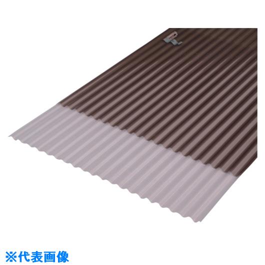 オレンジブック トラスコ中山　TRUSCOIRIS 543755 波板(ポリカ製・エンボス加工) 910×655×9.7 ブロンズ 〔品番:NIPC307EBZ〕[ 注番:8178746]特長●合成樹脂の中でも強度が高く、割れにくいポリカー...
