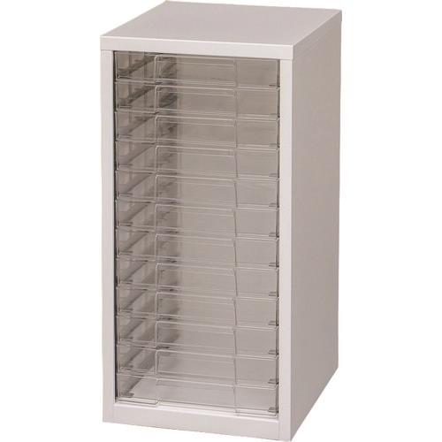 オレンジブック トラスコ中山　TRUSCOIRIS 252079 スチールフロアケース SFE-6120 ホワイト/クリア 〔品番:SFE6120WH〕[ 注番:8178812]特長●浅型12段タイプのスチール製フロアケースです。底面に付い...