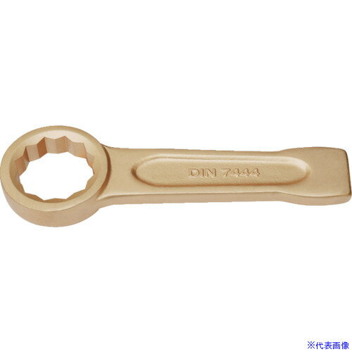 オレンジブック トラスコ中山　TRUSCOBAHCO ノンスパーキングリングエンド打撃レンチ 二面幅寸法120mm 〔品番:NS104120〕[ 注番:8183494]特長●火花が散らない、非磁性、耐腐食性のある工具です。●国際規格DIN7...