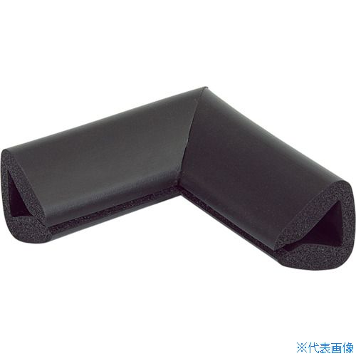 オレンジブック トラスコ中山　TRUSCOCAR−BOY 安心クッションはさみこみ型 コーナー用 内幅20mm ブラック 〔品番:AC160〕[ 注番:8183577]特長●非常に柔らかく弾力性に優れた素材です。●耐摩耗性にも優れています。...