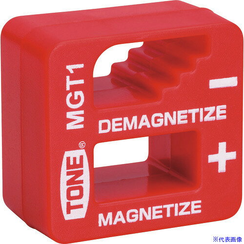 オレンジブック トラスコ中山　TRUSCOTONE マグネタイザー 〔品番:MGT1〕[ 注番:8183695]特長●ドライバー、六角レンチなどの先端部を本体に差し込み、擦るだけで着磁・脱磁が可能です。●＋の部分で擦ると磁化、−の部分で擦る...