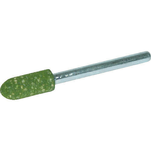 オレンジブック トラスコ中山　TRUSCOTRUSCO ゴム軸付砥石 砲弾型 Φ6X幅16X軸3 120# 10本入 〔品番:MI1206HM〕[ 注番:8185137]特長●従来のゴム砥石の使い勝手そのままに、砥石部を砲弾型に成型しました...