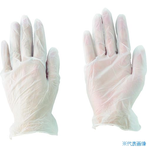 オレンジブック トラスコ中山　TRUSCO川西 ビニール使いきり手袋 粉なし Mサイズ (100枚入) 〔品番:2023M〕[ 注番:8186276]特長●天然ゴム製の手袋に比べて油や洗剤に強く、劣化しにくい手袋です。●粉なし（パウダーフリ...