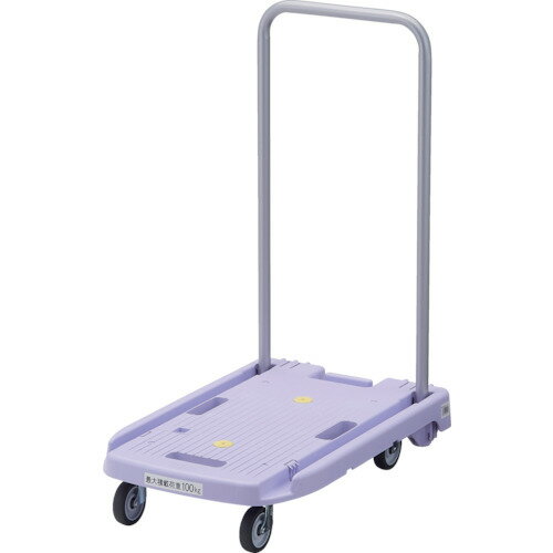 オレンジブック トラスコ中山　TRUSCOTRUSCO 樹脂台車 こまわり君 省音G車輪 600X390 パープル 〔品番:MP6039N2PU〕[ 注番:8186979]特長●φ75省音キャスター採用で音が静かです。●エラストマー樹脂車輪...