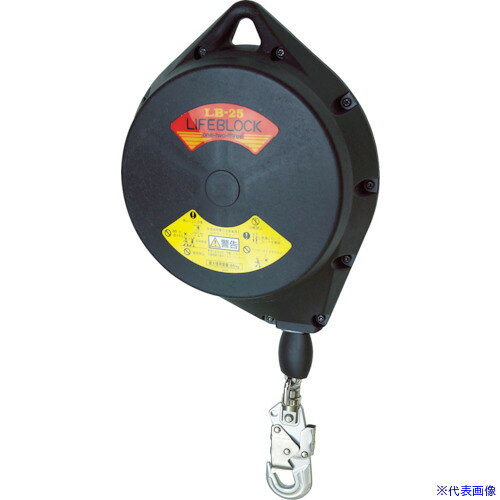 オレンジブック トラスコ中山　TRUSCO123 ライフブロック LB−25 〔品番:LB25〕[ 注番:8187951]特長●作業者が落下しても短い落下距離でワイヤロープが停止します。●軽く、さびないガラス繊維強化樹脂ボディーです。●衝撃...
