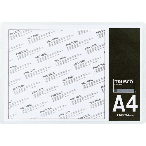オレンジブック トラスコ中山　TRUSCOTRUSCO 厚口カードケース A4 〔品番:THCCHA4〕[ 注番:8188203]特長●0.5mm厚のため、適度な厚さがあり折れにくく丈夫です。●図面の保管、書類回覧など内容物を傷めたり傷つけ...
