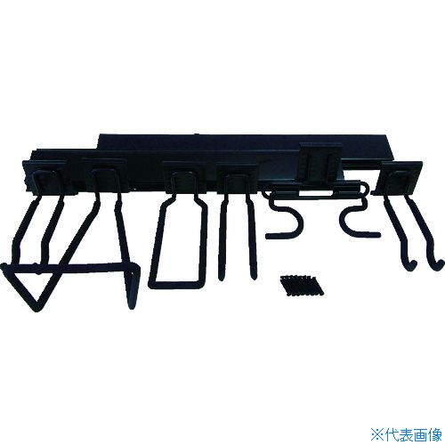 オレンジブック トラスコ中山　TRUSCOWAKI レール収納キット 〔品番:WW101〕[ 注番:8190124]特長●収納に困っていた、ほうき・工具・ シャベル・ ホース・ 自転車までお客様の用途に応じて収納できる9点セット品です。仕様...