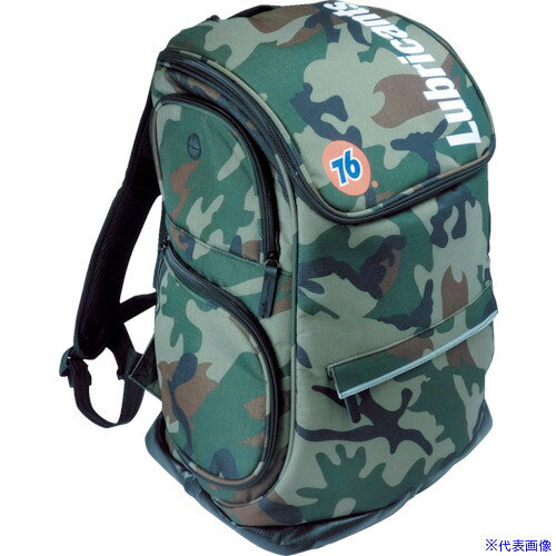 オレンジブック トラスコ中山　TRUSCO76 リュック BP−7600 グリーン迷彩 〔品番:BP7600GRCA〕[ 注番:8190274]特長●通称「ナナロク」で知られる「76　Lubricants」ブランドのリュックです。●開口部が...