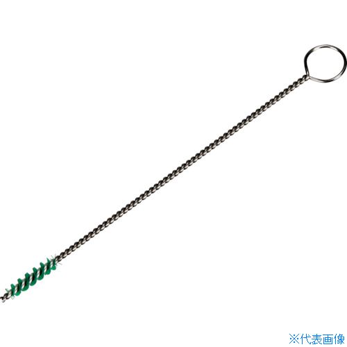 オレンジブック トラスコ中山　TRUSCOTRUSCO 小径パイプブラシ 4mm HACCP対応 グリーン 〔品番:TMPB4GN〕[ 注番:8191587]特長●ノズルなど、細い穴の清掃に便利なブラシです。●カラーによる区域管理などができ...