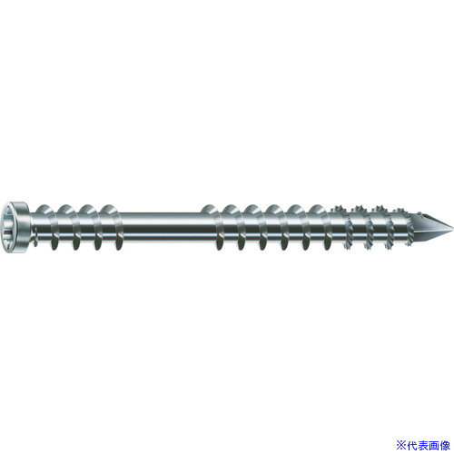 オレンジブック トラスコ中山　TRUSCOSPAX 【売切廃番】 ステンレス 低頭ネジ 5.0×80 (100本入) 〔品番:0537000500803〕[ 注番:8192138]特長●特殊な先端形状、CUTにより軽い力で打ち込むことができ...