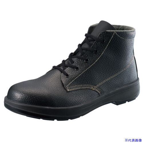 オレンジブック トラスコ中山　TRUSCOシモン 安全靴 中編上 ウレタン2層底 AW22 25.0cm 〔品番:AW22BK25.0〕[ 注番:8192443]特長●2層ウレタン底です。●足当たりを軽減したワイドACM樹脂先芯を採用してい...