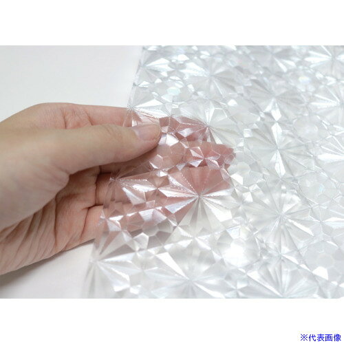 オレンジブック トラスコ中山　TRUSCO明和 窓飾りシートGLC−9206 92cm丈×90cm巻 〔品番:GLC9206〕[ 注番:8196024]特長●粘着剤を使っていないので、貼って、はがせて、また貼れます。●ペアガラス・網入りガラ...