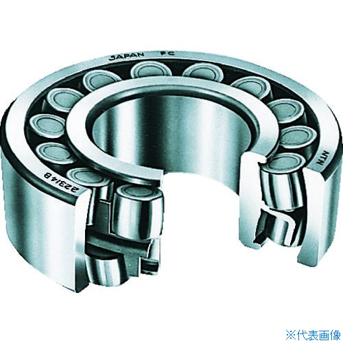 オレンジブック トラスコ中山　TRUSCONTN 自動調心ころ軸受(テーパ穴タイプ)内輪径40mm外輪径80mm幅23mm 〔品番:22208EAKD1〕[ 注番:8197535]特長●ラジアル荷重、両方向のアキシアル荷重およびこれらの合成...