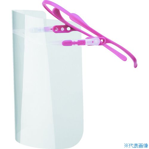 オレンジブック トラスコ中山　TRUSCOミドリ安全 メディカルフェイスシールド ルックユー 本体 ピンク 〔品番:VMS551P〕[ 注番:8199566]特長●顔を広範囲に保護するフェイスシールドです。●頭部の形に合わせたフィットアーム...