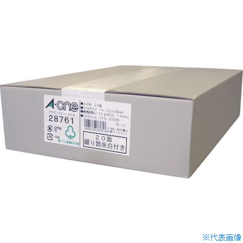 オレンジブック トラスコ中山　TRUSCO3M エーワン PPCラベル A4‐20面 (500枚入) 〔品番:28761〕[ 注番:8200135]特長●宛名用や表示用のラベルが手軽にキレイに作れます。●高温に耐える安心耐熱設計です。用途●...