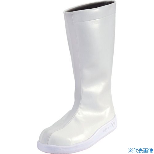 オレンジブック トラスコ中山　TRUSCO日進 耐滑樹脂先芯入りブーツ ハイパーV#5400(ホワイト) 26.0cm 〔品番:V5400W26.0〕[ 注番:8202283]特長●水・油などのある床面で滑りにくいです。●インソールは通気穴...