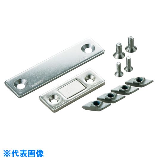オレンジブック トラスコ中山　TRUSCOSUGATSUNE (140041500)AS-MC-159-40-8 マグネットキャッチ アルミフレーム取付用セット 〔品番:ASMC159408〕[ 注番:8206809]特長●厚み2.6mmの...