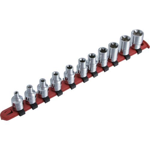 オレンジブック トラスコ中山　TRUSCOPro-Auto 3/8DR.11PC.スペシャルEトソケットハンガーセット 〔品番:ES311S〕[ 注番:8219209]特長●ヘックスローブねじ用Eソケットです。用途●ヘックスローブねじの締め...