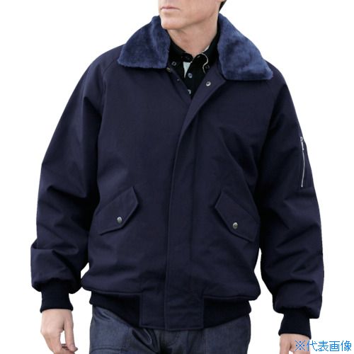 オレンジブック トラスコ中山　TRUSCOミドリ安全 防寒 綿 パイロトジャンパー ネイビー M 〔品番:PJ17UEM〕[ 注番:8219634]特長●ロングセラーの綿パイロットジャンパーです。用途●建設業。●製造業。●運輸業。●点検・整...
