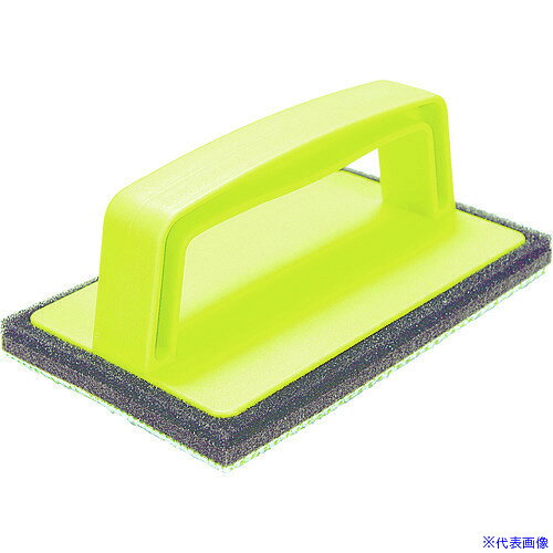 オレンジブック トラスコ中山　TRUSCOazuma TK ブラッシングスポンジ・玄関タイル用 〔品番:321033100〕[ 注番:8245456]特長●洗剤を使わずに水で濡らしてこするだけで汚れを落とせます。●W繊維が表面の凹凸に入り込...