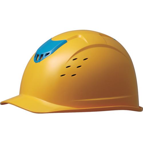 オレンジブック トラスコ中山　TRUSCOミドリ安全 ABS製ヘルメット 高通気タイプ イエロー/ブルー 〔品番:SC13BVRAKPYBL〕[ 注番:8279099]特長●頭頂部前後と側面の通気孔が、内部のムレを効果的に軽減します。●サイ...