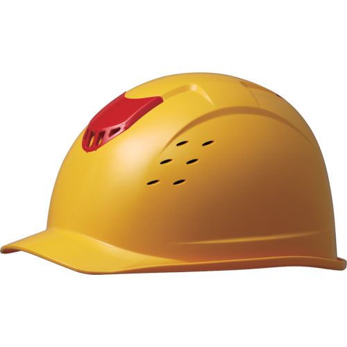 オレンジブック トラスコ中山　TRUSCOミドリ安全 ABS製ヘルメット 高通気タイプ イエロー/オレンジ 〔品番:SC13BVRAKPYOR〕[ 注番:8279101]特長●頭頂部前後と側面の通気孔が、内部のムレを効果的に軽減します。●サ...