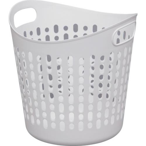 オレンジブック トラスコ中山　TRUSCOIRIS 227826 ソフトバスケットLサイズ(穴あり) ピュアホワイト 〔品番:SBK460PWH〕[ 注番:8285983]特長●ソフト素材のバスケットです。●軽いので持ち運びしやすく様々な用...