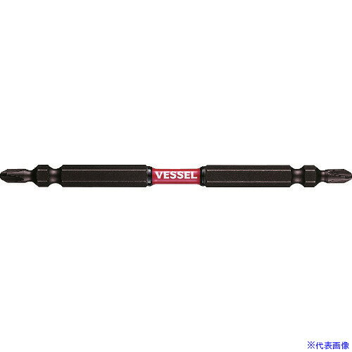 オレンジブック トラスコ中山　TRUSCOVESSEL サキスボスリムトーションビットSDT 2本組(両頭)+2×110mm 〔品番:SDT142110〕[ 注番:8290758]特長●刃先が先細形状になっており、ねじ頭が断然見やすく作業効...