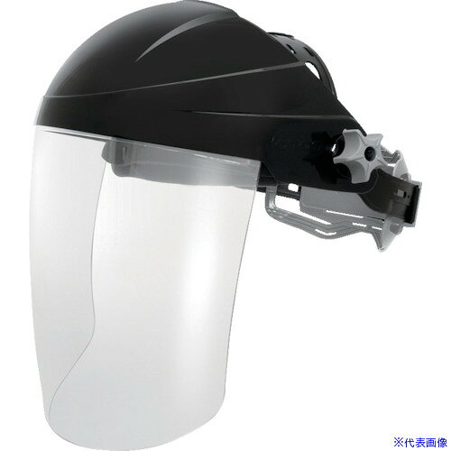 オレンジブック トラスコ中山　TRUSCOOTOS かぶり型防災面 クリア ジョグダイヤル調節機能 〔品番:F72A〕[ 注番:8345512]特長●頭部ベルトはダイヤル式でサイズをスムーズに調節可能、また頭部との接触面が多いので、締めつけ...