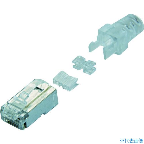オレンジブック トラスコ中山　TRUSCOコーニング Cat6 RJ45モジュラープラグ (100個入) 〔品番:VOLRJ45PLG6SL〕[ 注番:8354823]特長●FTP、UTPケーブル用モジュラープラグです。●AWG24単線/よ...
