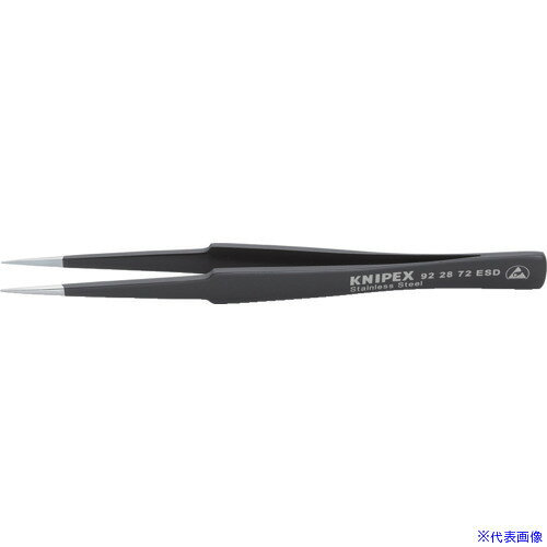 オレンジブック トラスコ中山　TRUSCOKNIPEX 9228−72ESD 精密ピンセット 135MM 〔品番:922872ESD〕[ 注番:8355171]特長●先端は無反射で静電気対策加工されています。●最適に保持できるように、グリッ...