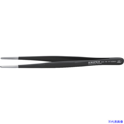 オレンジブック トラスコ中山　TRUSCOKNIPEX 9278−77ESD 精密ピンセット 145MM 〔品番:927877ESD〕[ 注番:8355187]特長●先端は無反射で静電気対策加工されています。●最適に保持できるように、グリッ...