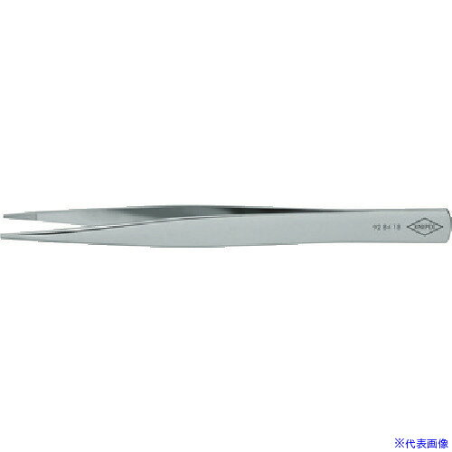 オレンジブック トラスコ中山　TRUSCOKNIPEX 9284−18 精密ピンセット 125MM 〔品番:928418〕[ 注番:8355188]特長●細かく歯形が付けられたグリップ面でワークをしっかりと保持できます。仕様●全長(mm)：...