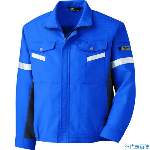オレンジブック トラスコ中山　TRUSCOミドリ安全 ベルデクセル 帯電防止 反射材仕様ブルゾン VE543上 L 〔品番:VE543UEL〕[ 注番:8357250]特長●夜間時における安全性を考慮して、胸・腕・背中に再帰性の反射材を採用...