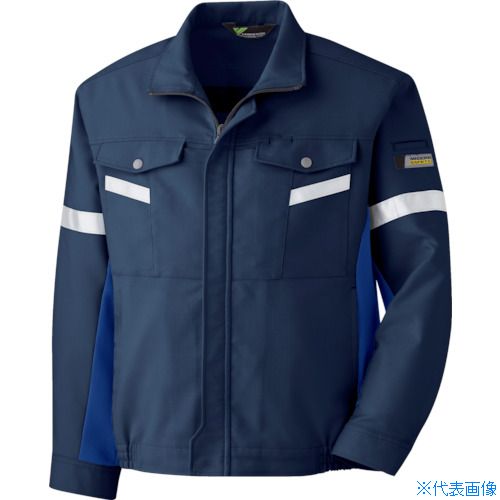オレンジブック トラスコ中山　TRUSCOミドリ安全 ベルデクセル 帯電防止 反射材仕様ブルゾン VE547上 S 〔品番:VE547UES〕[ 注番:8357269]特長●夜間時における安全性を考慮して、胸・腕・背中に再帰性の反射材を採用...