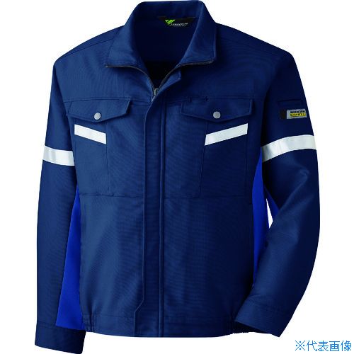 オレンジブック トラスコ中山　TRUSCOミドリ安全 ベルデクセル 帯電防止 反射材仕様ブルゾン VE547上 3L 〔品番:VE547UE3L〕[ 注番:8357273]特長●夜間時における安全性を考慮して、胸・腕・背中に再帰性の反射材を...