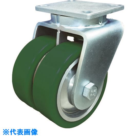 オレンジブック トラスコ中山　TRUSCOSAMSONG 超高荷重 デュアルキャスター 自在 耐熱ウレタン車 150mm 〔品番:TP766001PALDUAL〕[ 注番:8358142]特長●デュアル（2輪）キャスターに、テーパーロールベ...