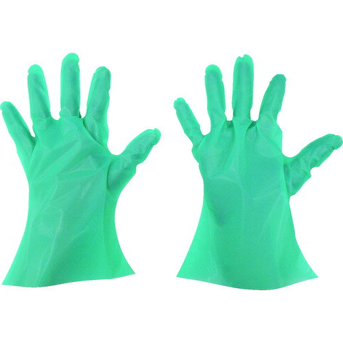 オレンジブック トラスコ中山　TRUSCO東京パック 使い捨て手袋 ニューマイジャストエコノミー化粧箱 S グリーン 〔品番:GNEKS〕[ 注番:8363676]特長●五本の指の付け根に絞りを入れてフィット感を向上、作業中のずれ、脱落を防...