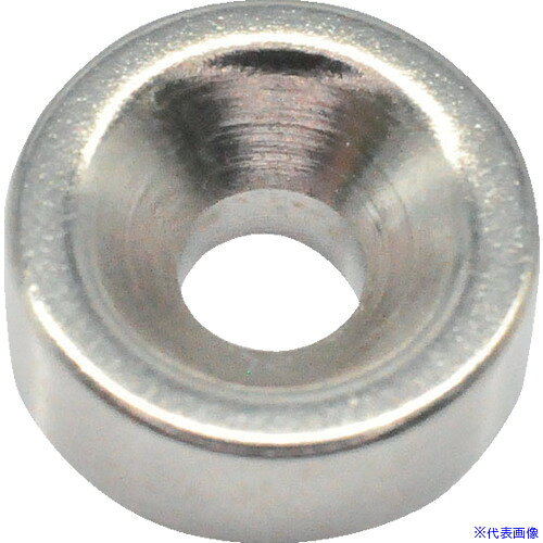 オレンジブック トラスコ中山　TRUSCOTRUSCO ネオジム丸形磁石 皿ねじ穴付 外径10mmX4mm M3 1個入 〔品番:T10R04M3〕[ 注番:8364808]特長●磁力の強いネオジム磁石です。用途●センサーやモーター部品とし...