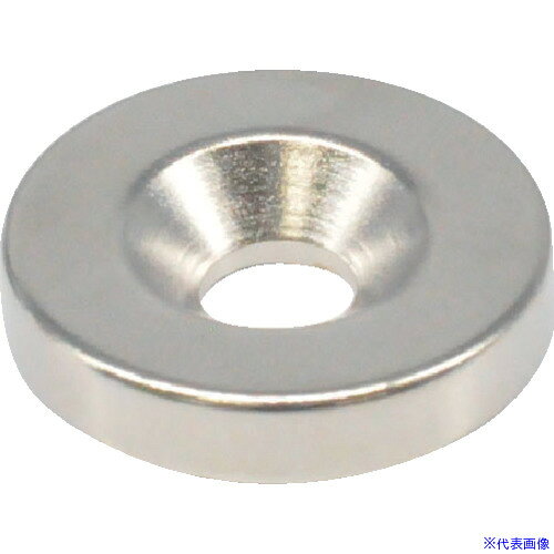 オレンジブック トラスコ中山　TRUSCOTRUSCO ネオジム丸形磁石 皿ねじ穴付 外径20mmX4mm M5 1個入 〔品番:T20R04M5〕[ 注番:8364817]特長●磁力の強いネオジム磁石です。用途●センサーやモーター部品とし...