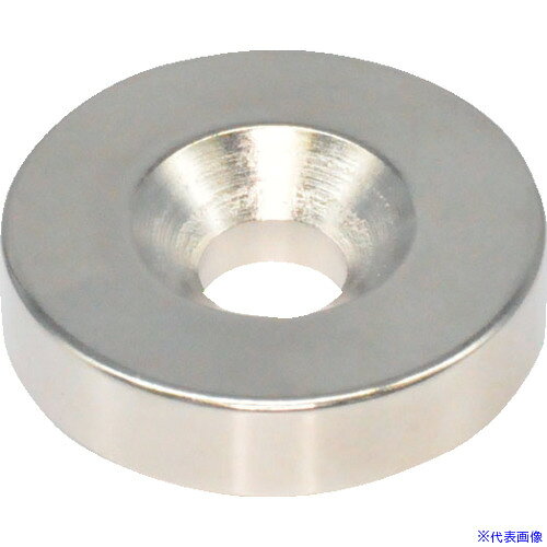 オレンジブック トラスコ中山　TRUSCOTRUSCO ネオジム丸形磁石 皿ねじ穴付 外径25mmX6mm M6 1個入 〔品番:T25R06M6〕[ 注番:8364819]特長●磁力の強いネオジム磁石です。用途●センサーやモーター部品とし...