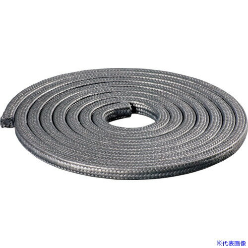 オレンジブック トラスコ中山　TRUSCOMatex ケミカル用グランドパッキン(黒) 幅17.5mm×長さ3m×高さ17.5mm 〔品番:652017.53M〕[ 注番:8367181]特長●耐薬品性に優れ、一般的なテフロンパッキンに比べ...