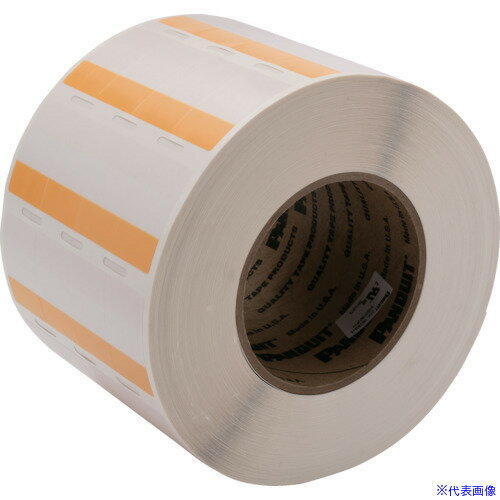 オレンジブック トラスコ中山　TRUSCOPANDUIT 熱転写プリンタ用セルフラミネートラベル ビニル オレンジ 印字部縦12.7mmx横25.4mm 5000枚入り S100X150VFTY 〔品番:S100X150VFTY〕[ 注番:...