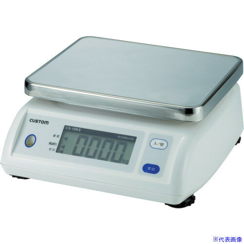 オレンジブック トラスコ中山　TRUSCOCUSTOM シャワープルーフはかり(ステンレス皿付き) 〔品番:CS1000SS〕[ 注番:8371222]特長●ステンレス皿付のスケールです。●水平調整可能なスクリュー式足部です。●防水はかりC...