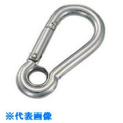オレンジブック トラスコ中山　TRUSCO水本 ステンレス スナップフックA型(リング付) 線径6mm 長さ61mm 〔品番:B090〕[ 注番:8490726]特長●リングが付いていますので、絡まりを防ぎます。用途●チェーン・ワイヤー・ロ...