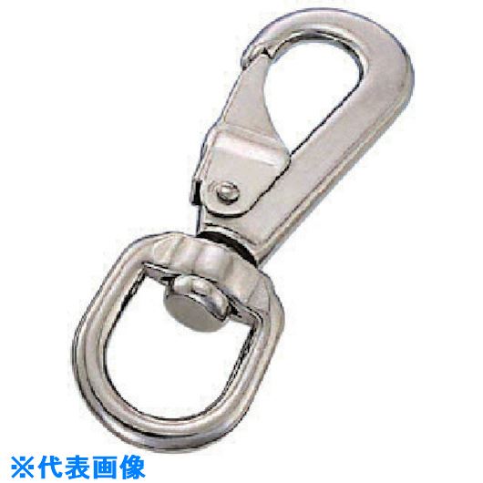 オレンジブック トラスコ中山　TRUSCO水本 ステンレス アイスナップ 線径4mm 長さ71mm 〔品番:B120〕[ 注番:8490757]特長●アイの部分が回転するので、チェーン等のよりとりになります。●スプリングフックで手軽に開閉作...