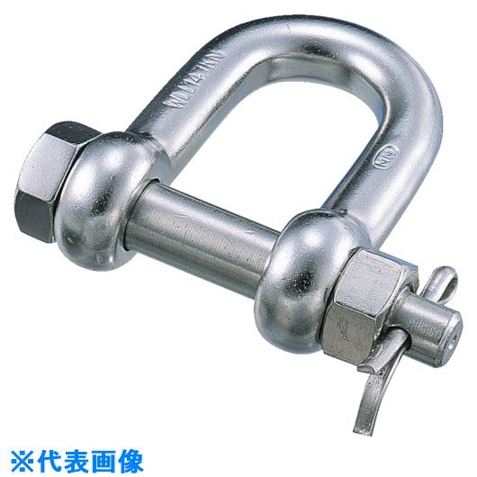 オレンジブック トラスコ中山　TRUSCO水本 ステンレス SBMシャックル 呼び8mm 使用荷重2.45kN 〔品番:B738〕[ 注番:8491070]特長●ワリピンが付いているので、ナットが外れにくくなっています。用途●チェーン・ワイ...